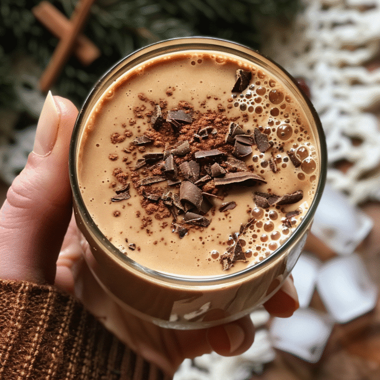 Maple Cinnamon Hot Chocolate Shake: Indulgent Creamy Treat