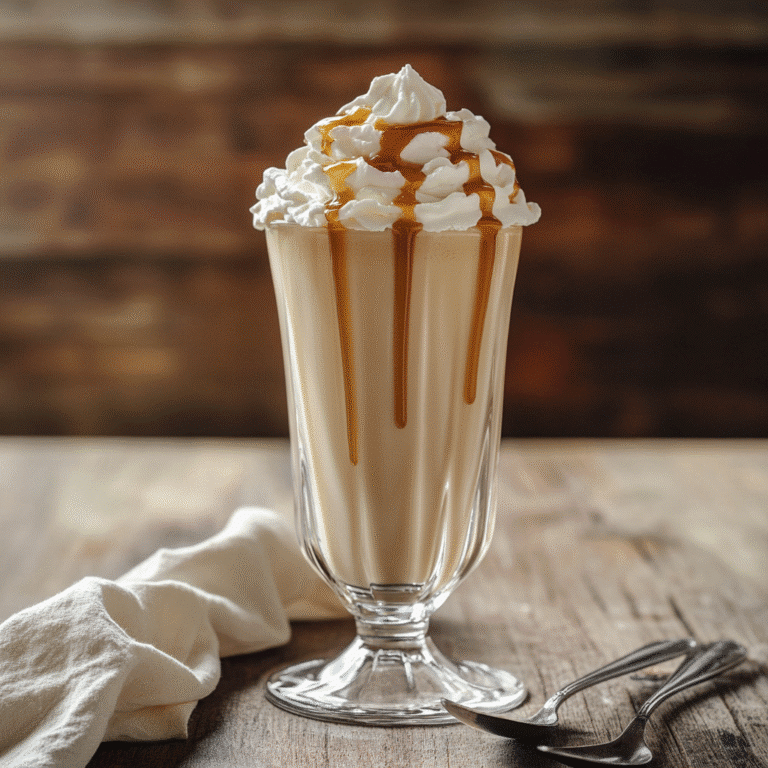 Creamy Maple Bourbon Milkshake Delight: A Delightful Treat