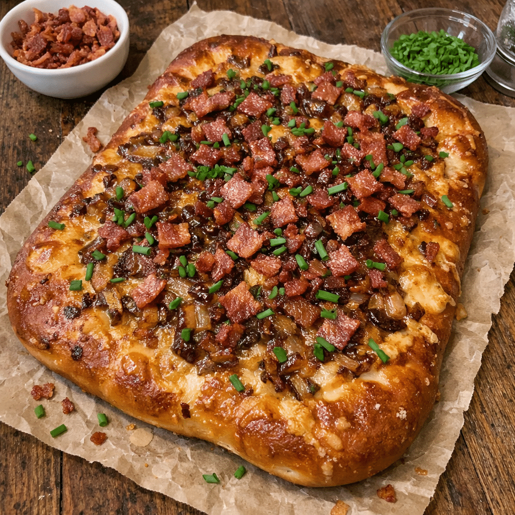 Loaded Onion Pretzels Slab: Irresistible Homemade Treats