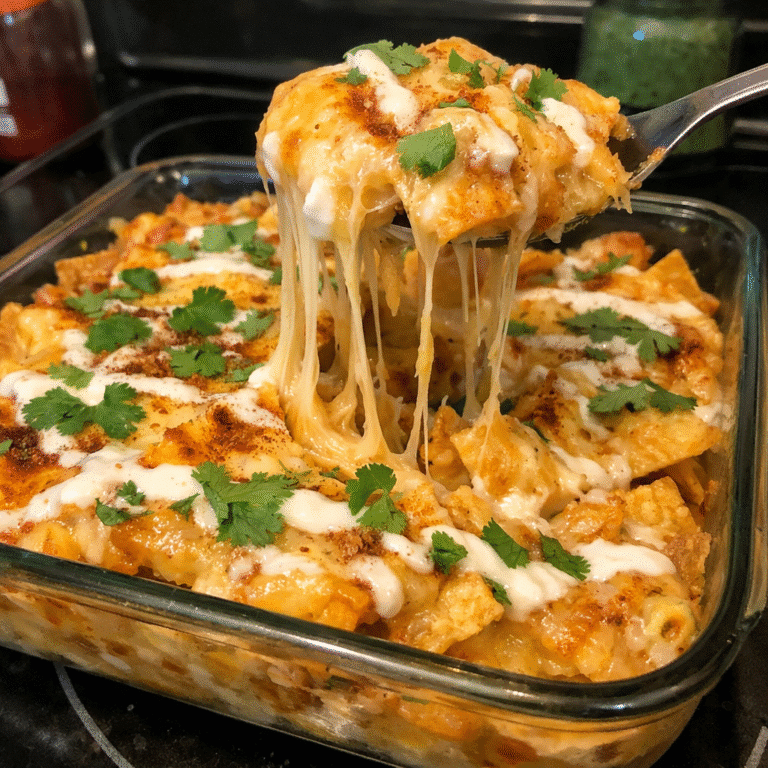 Melty Butter Nacho Bake Stuffed Cheese-Pull Recipe