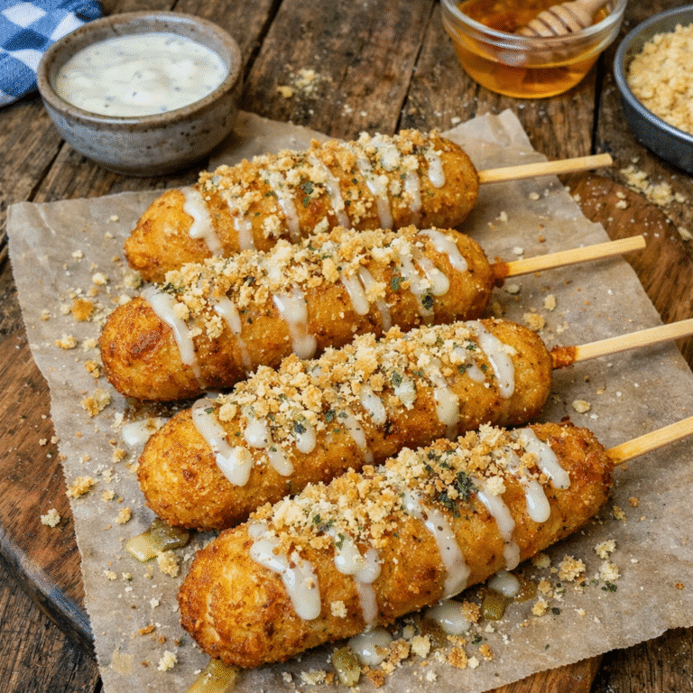 Ranch Honey Pork Corn Dogs: Crunchy Party Delight